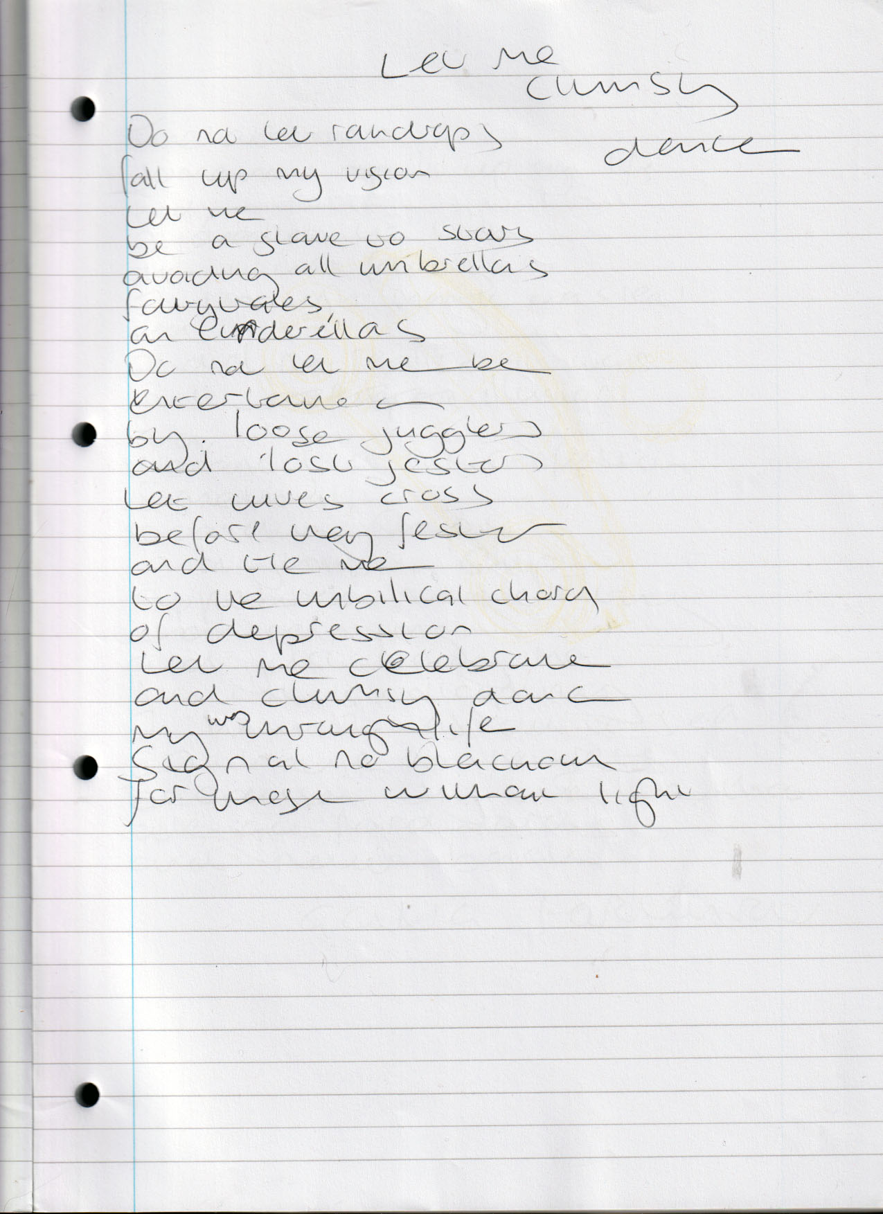 Let Me Clumsy Dance – March 2011 – The Boy Behind The Glasses. Poetry ...