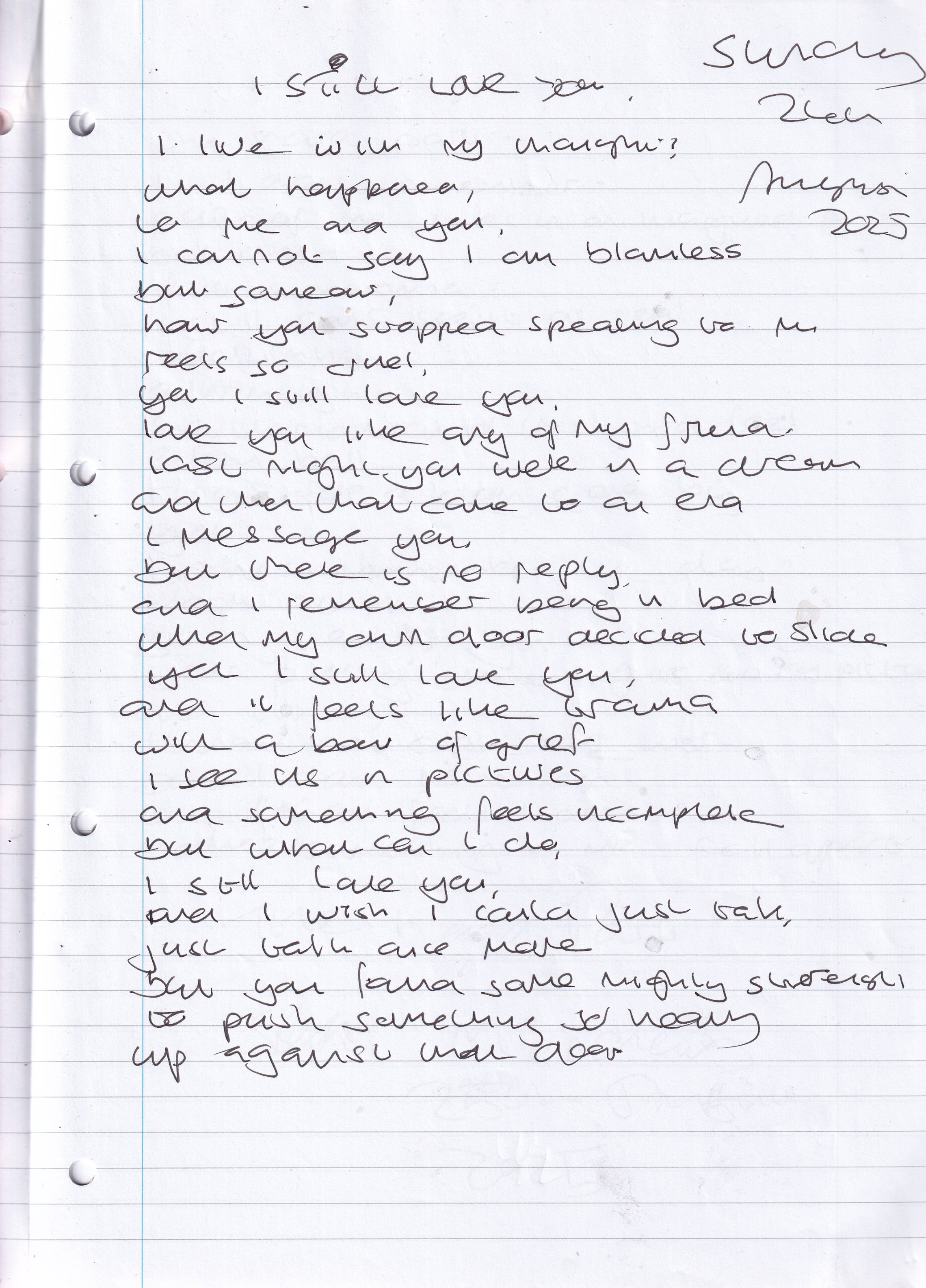 I Still Love You – Sunday 24th August 2025 (Aged 50) – The Boy Behind ...